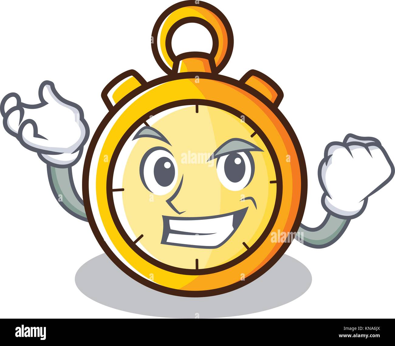 Successful chronometer character cartoon style Stock Vector Image & Art ...