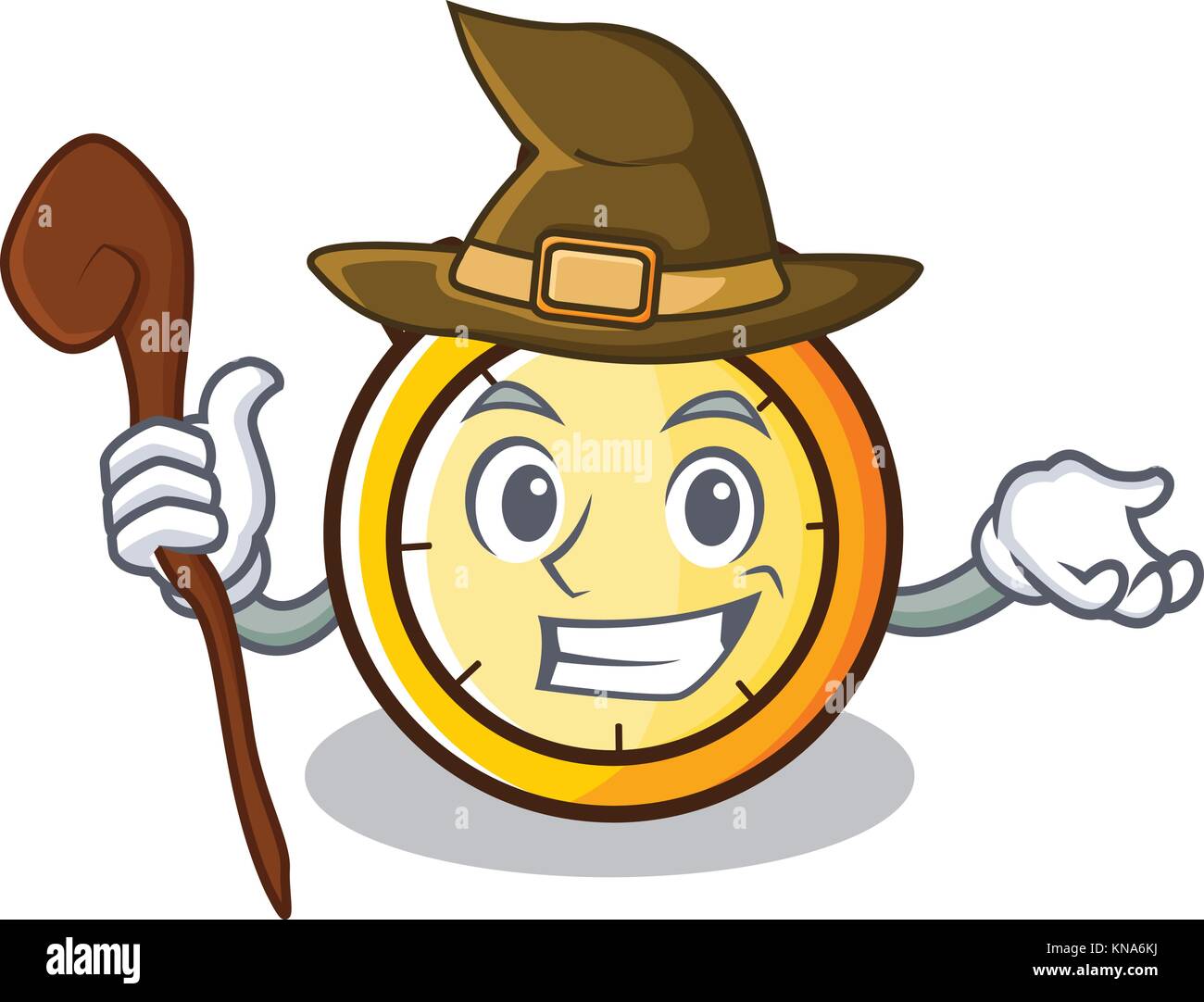 Witch chronometer character cartoon style Stock Vector Image & Art - Alamy
