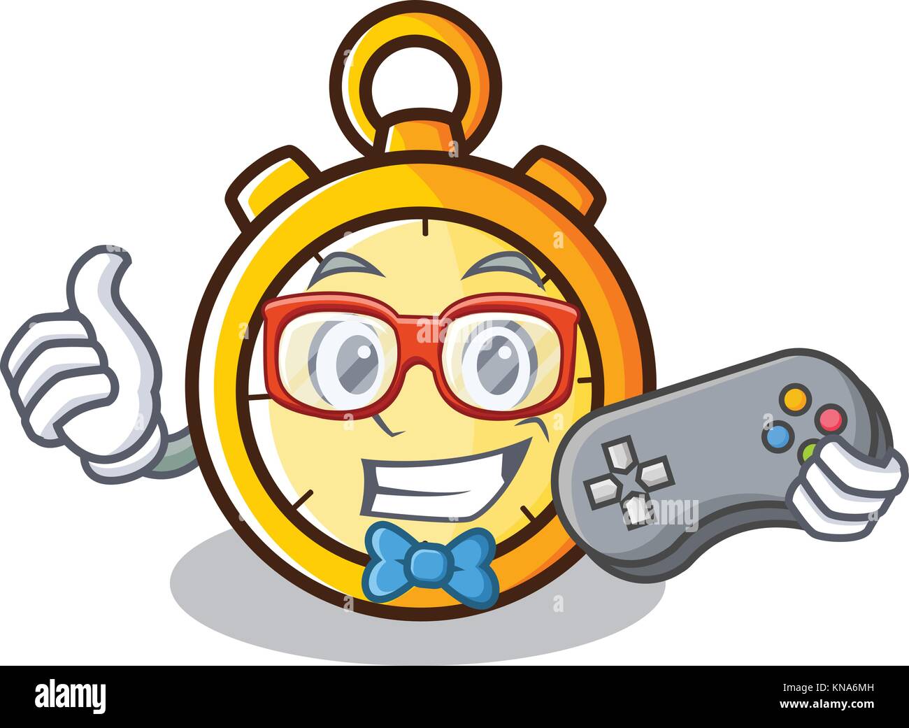 Gamer chronometer character cartoon style Stock Vector Image & Art - Alamy