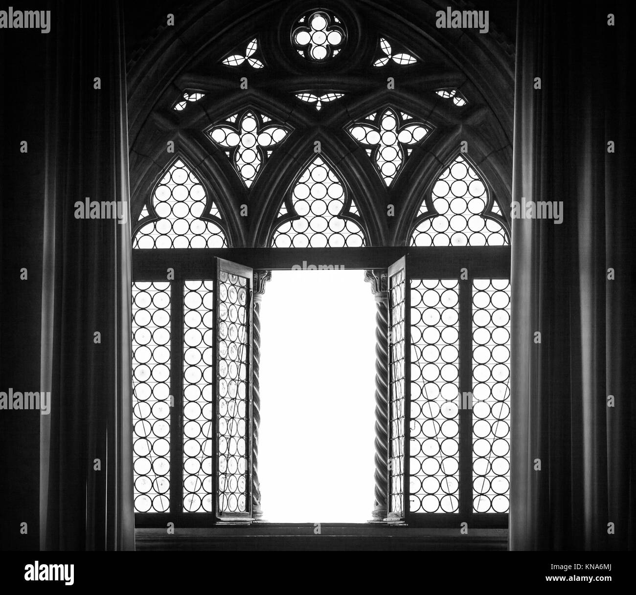 Gothic Window Silhouette High Resolution Stock Photography and Images ...