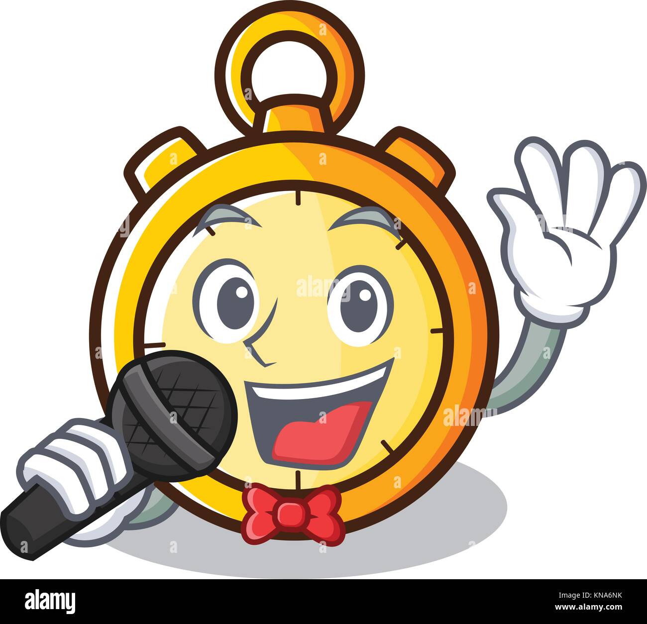 Singing chronometer character cartoon style Stock Vector Image & Art ...