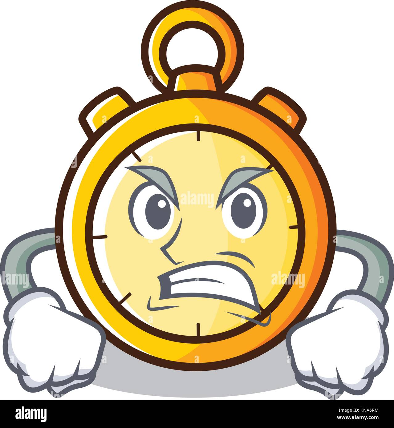 Angry chronometer character cartoon style Stock Vector Image & Art - Alamy
