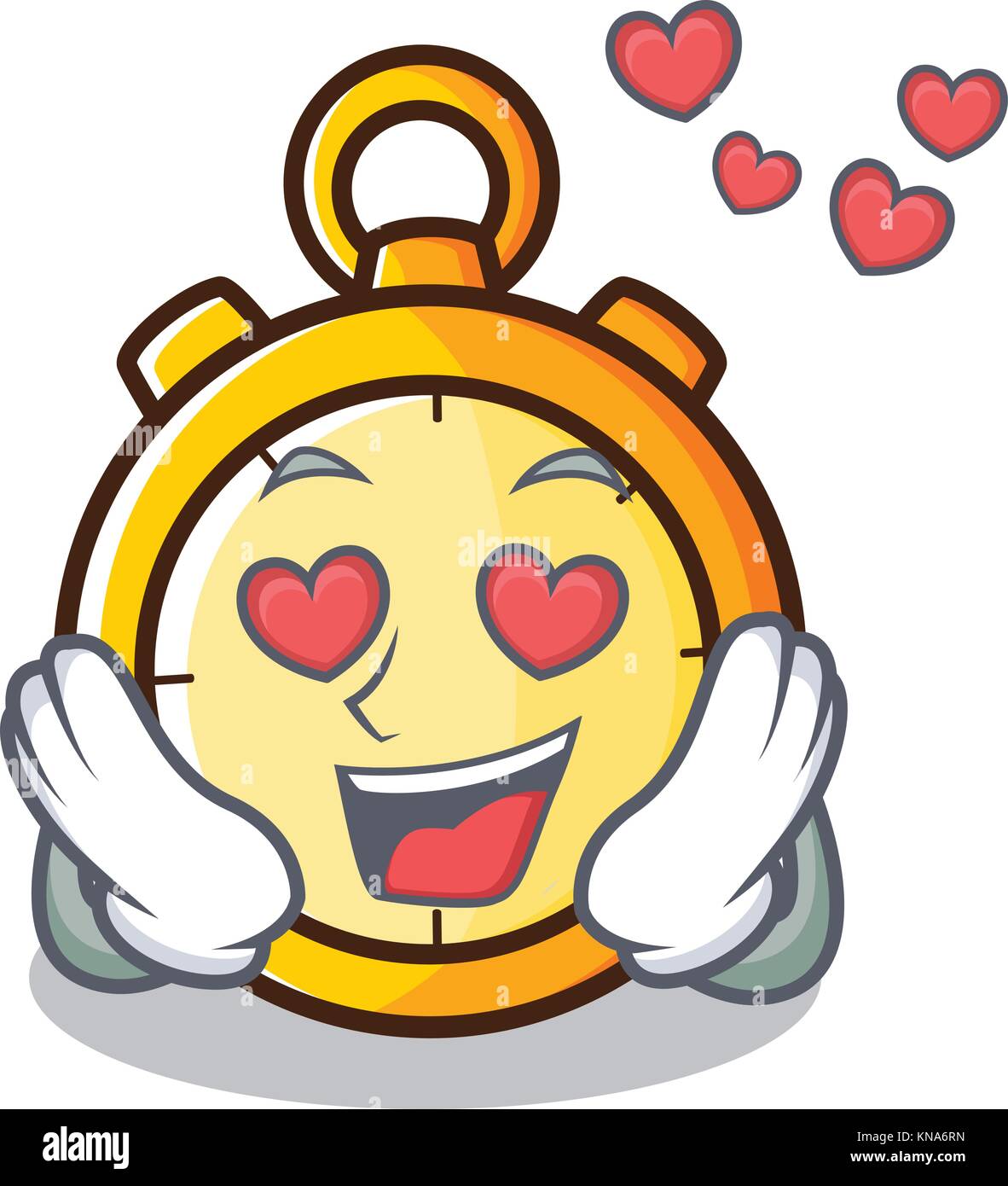 In love chronometer character cartoon style Stock Vector Image & Art ...