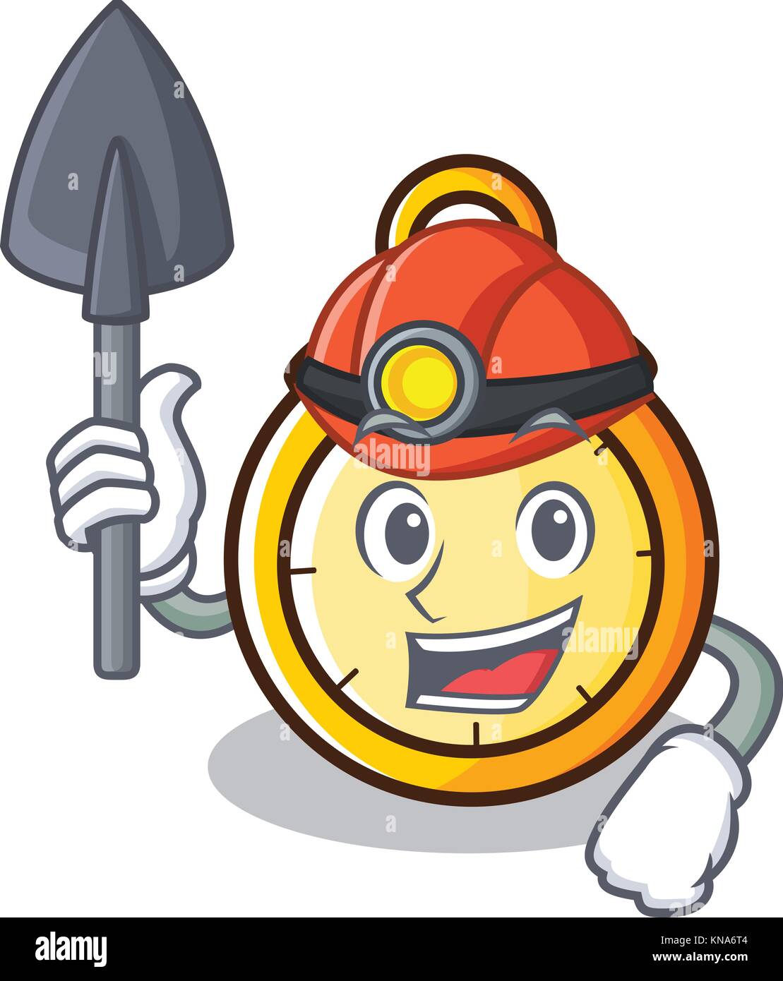 Miner chronometer character cartoon style Stock Vector Image & Art - Alamy