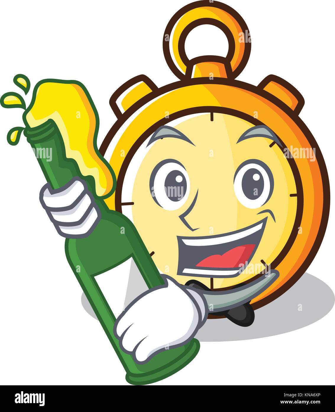 With beer chronometer character cartoon style Stock Vector Image & Art ...