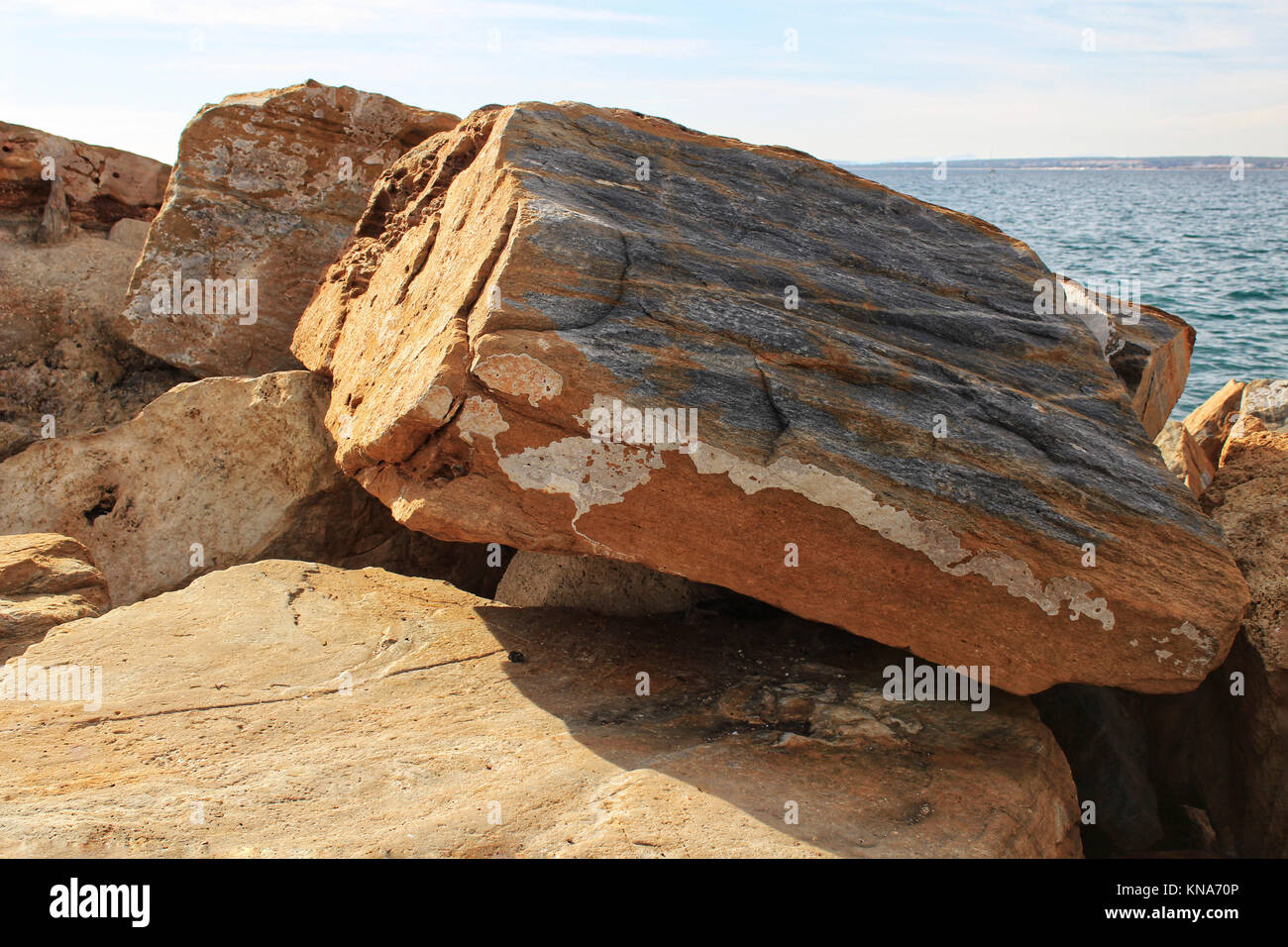 Colorful rock texture Stock Photo - Alamy