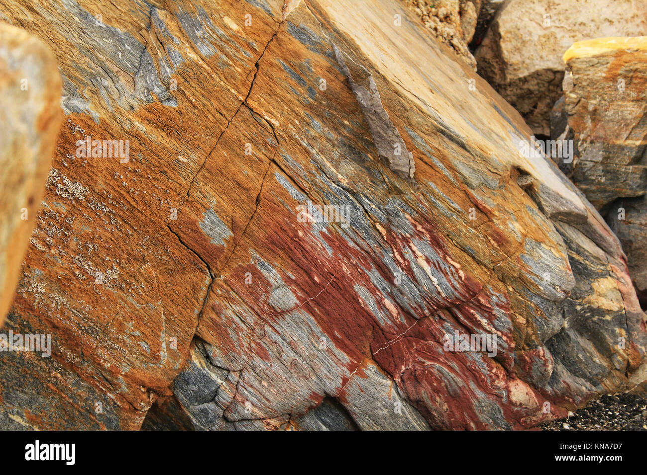 Colorful rock texture Stock Photo - Alamy