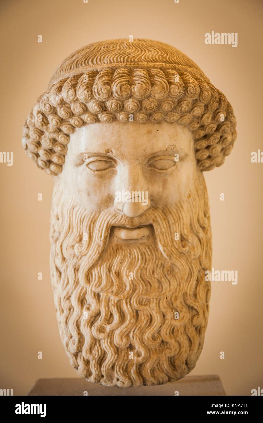 Hermes head statue hi-res stock photography and images - Alamy