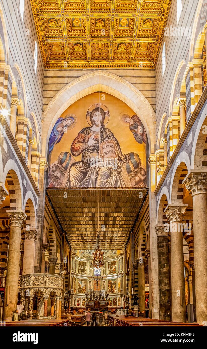 Italy tuscany pisa cathedral ceiling hi-res stock photography and ...