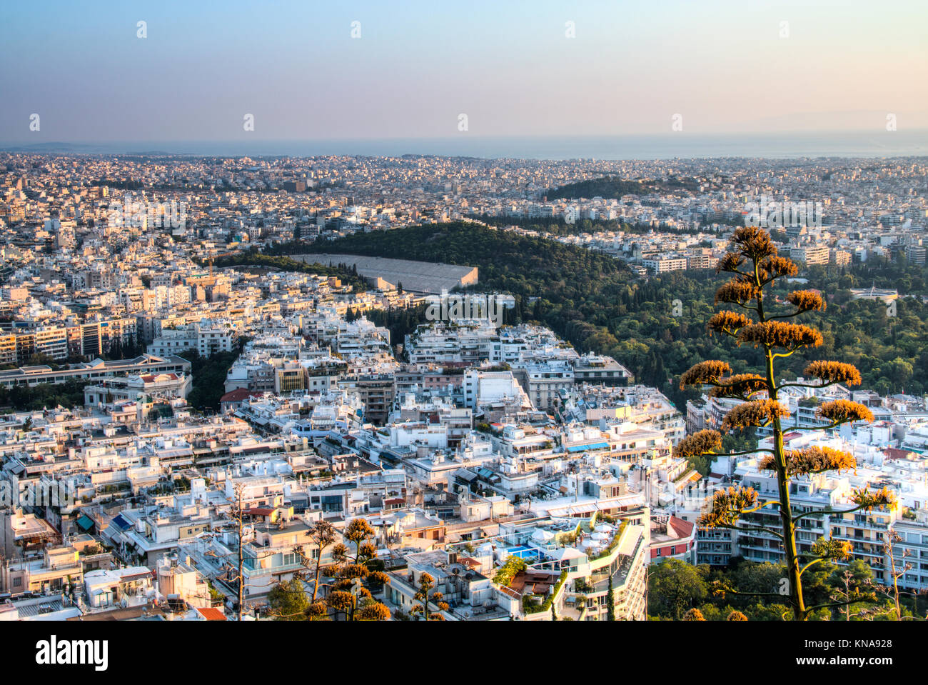 View over the city of Athens, the capital of Greece Stock Photo - Alamy