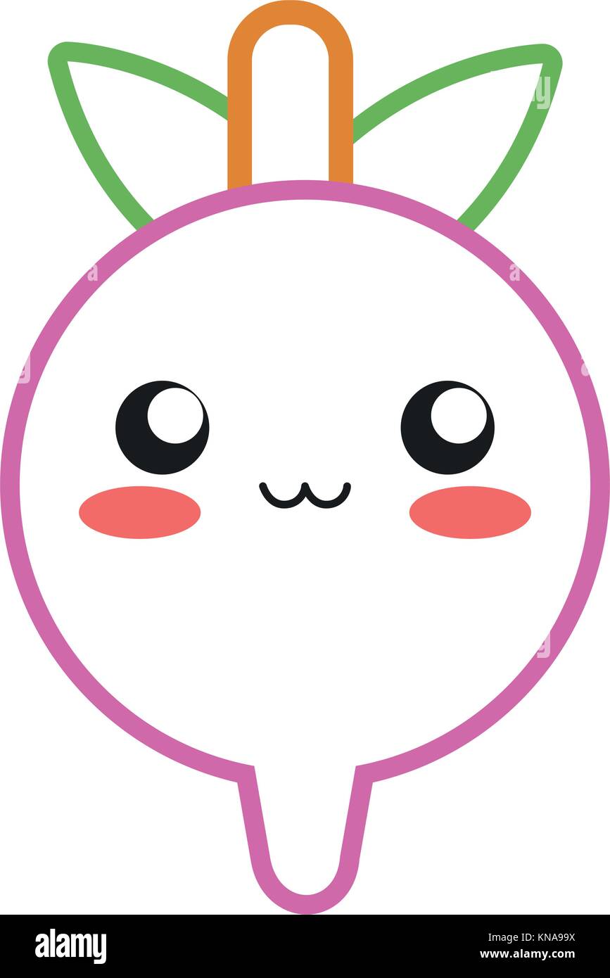 kawaii radish vector illustration Stock Vector Image & Art - Alamy
