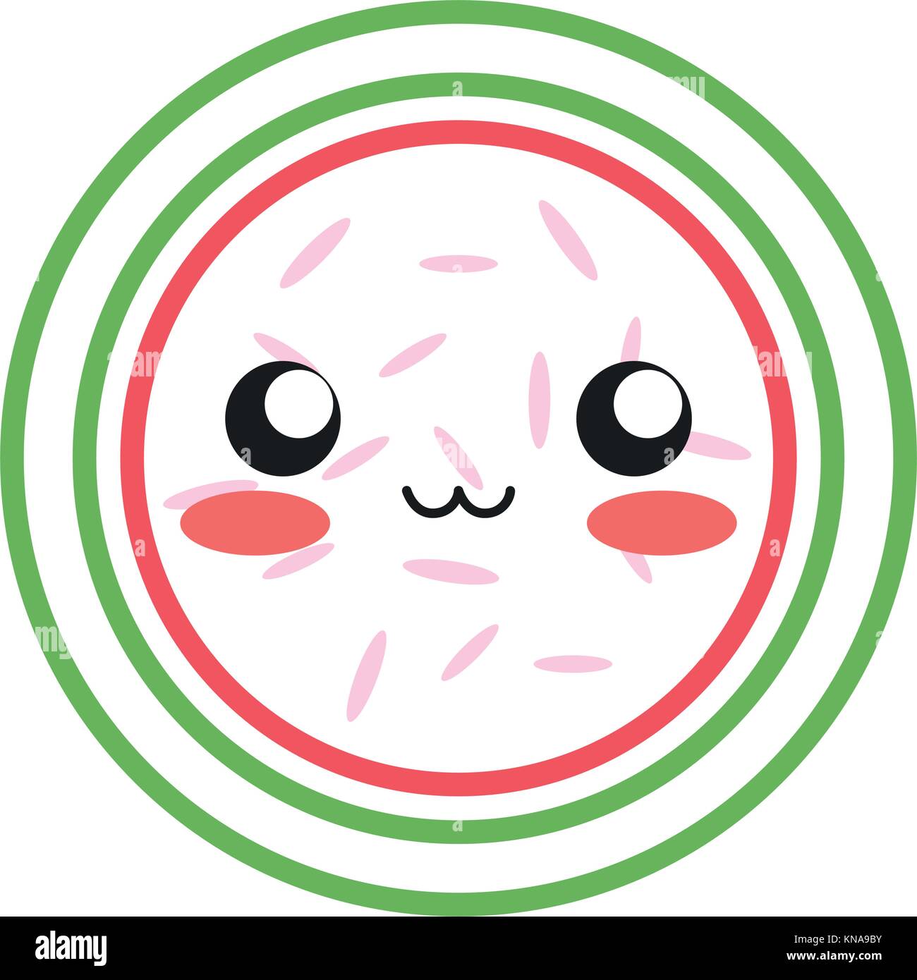 kawaii watermelon vector illustration Stock Vector Image & Art - Alamy