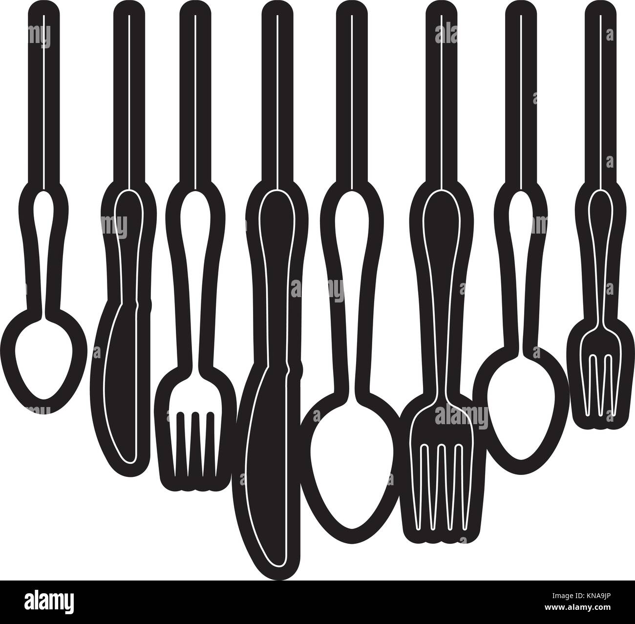 cutlery vector illustration Stock Vector Image & Art - Alamy