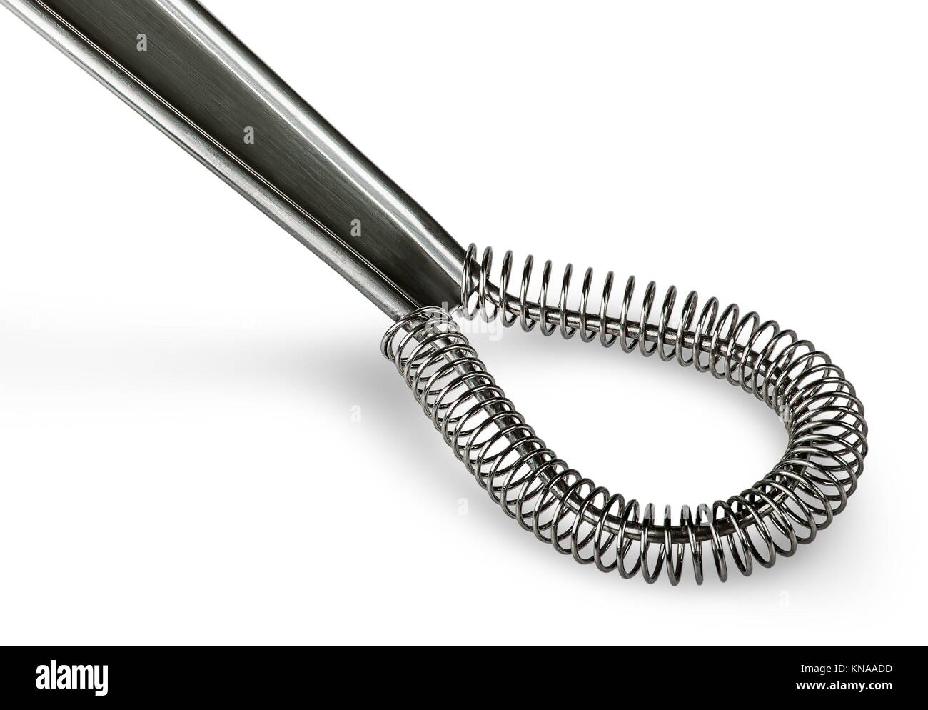 Closeup stainless kitchen whisk isolated on white background Stock ...