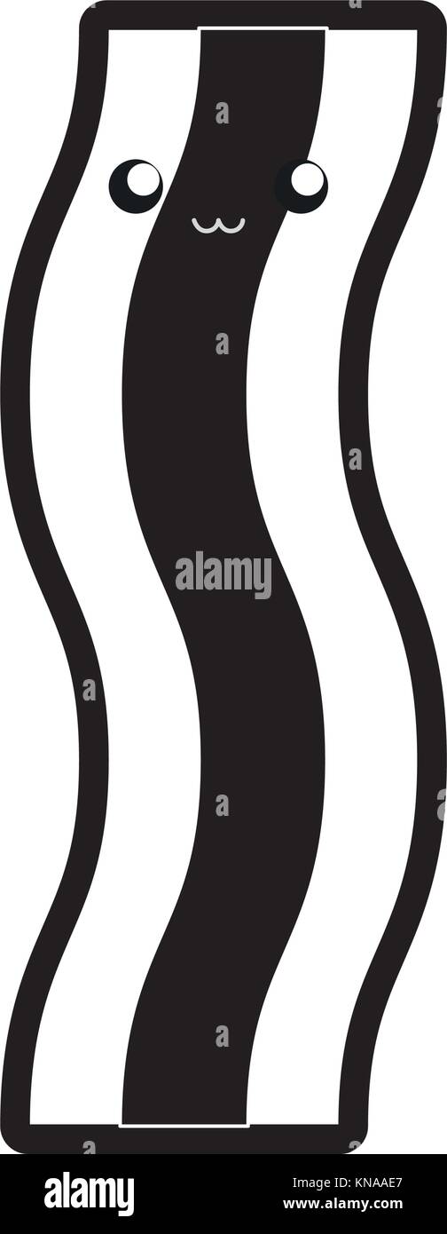 kawaii bacon vector illustration Stock Vector Image & Art - Alamy