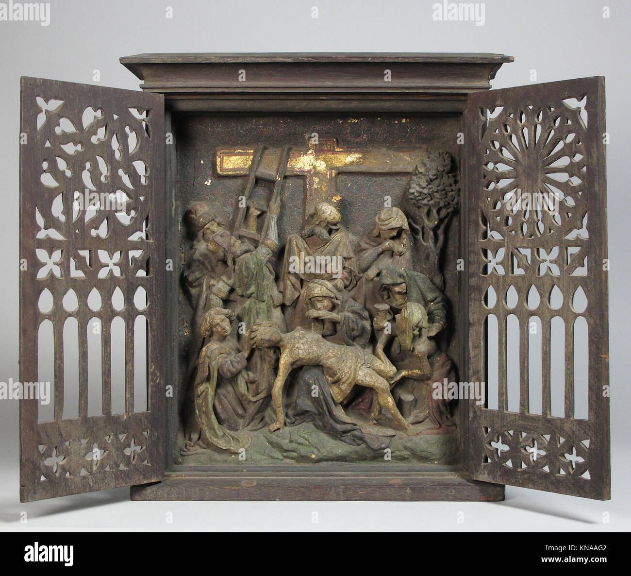 This painting, titled 'Descent from the Cross', is housed in the MET ...