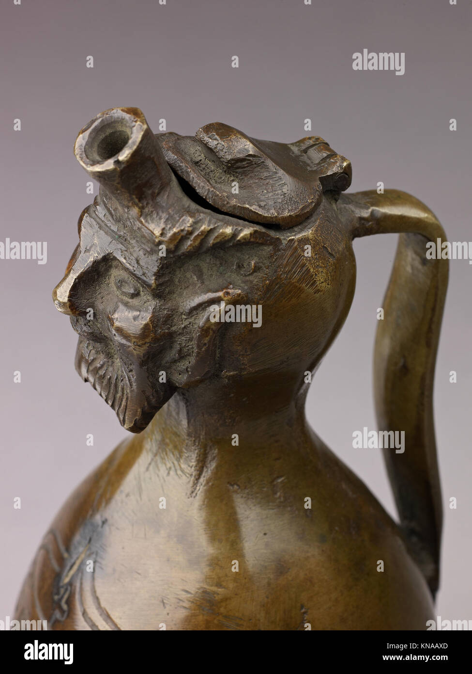 This aquamanile served as a water-pouring vessel in medieval times ...