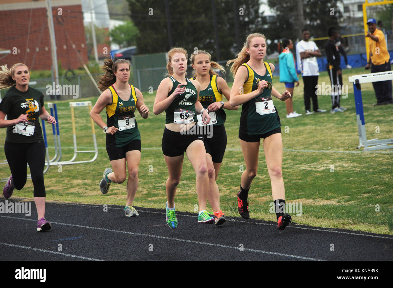High school track meet Stock Photo - Alamy