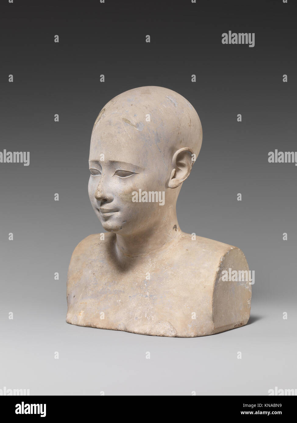 A bust of a priestly figure, depicting detailed facial features and ...