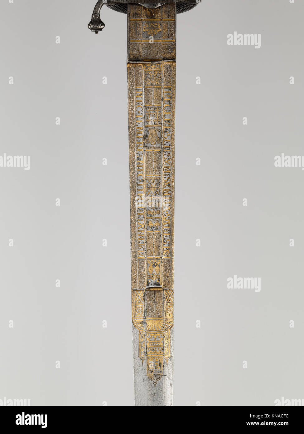 This broadsword, a historical weapon, exemplifies the craftsmanship and ...