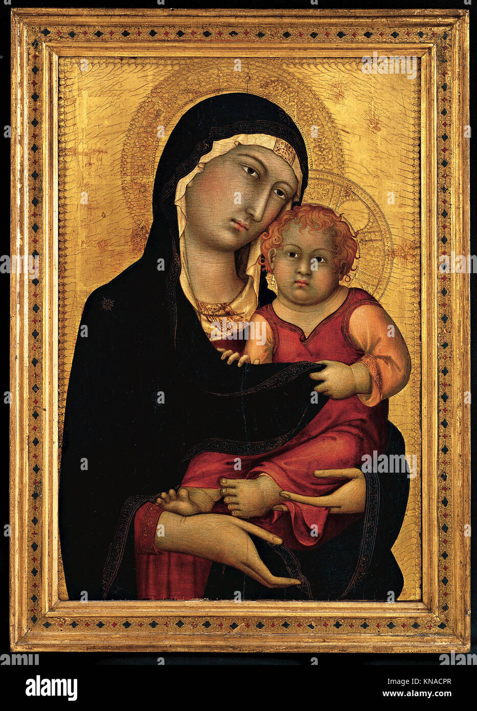 This cassetta frame, part of a polyptych panel, is a decorative frame ...
