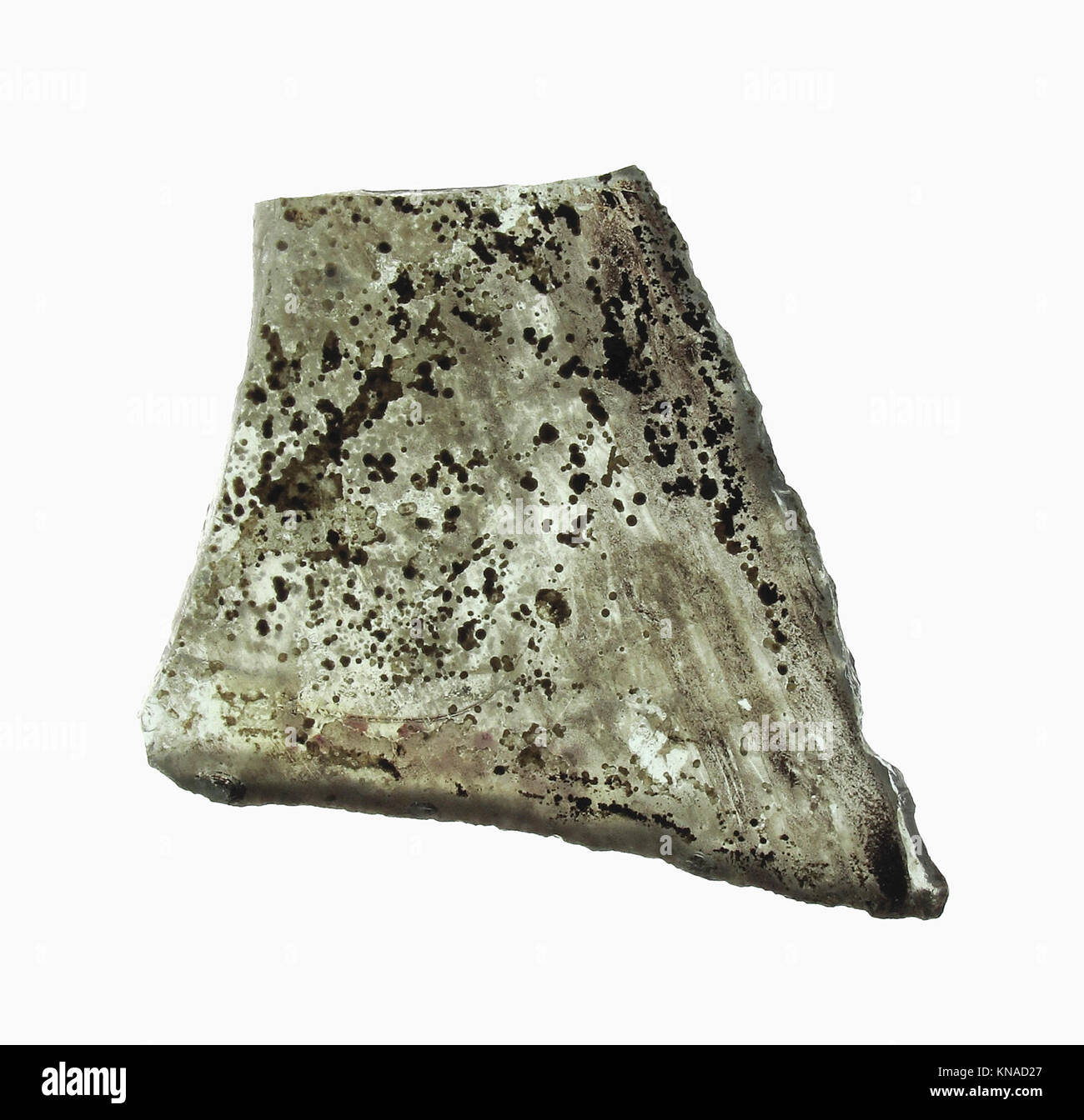 This glass fragment showcases the craftsmanship of ancient glassmakers ...