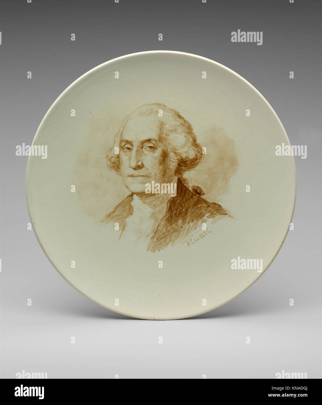 This portrait of George Washington captures the likeness of the first ...