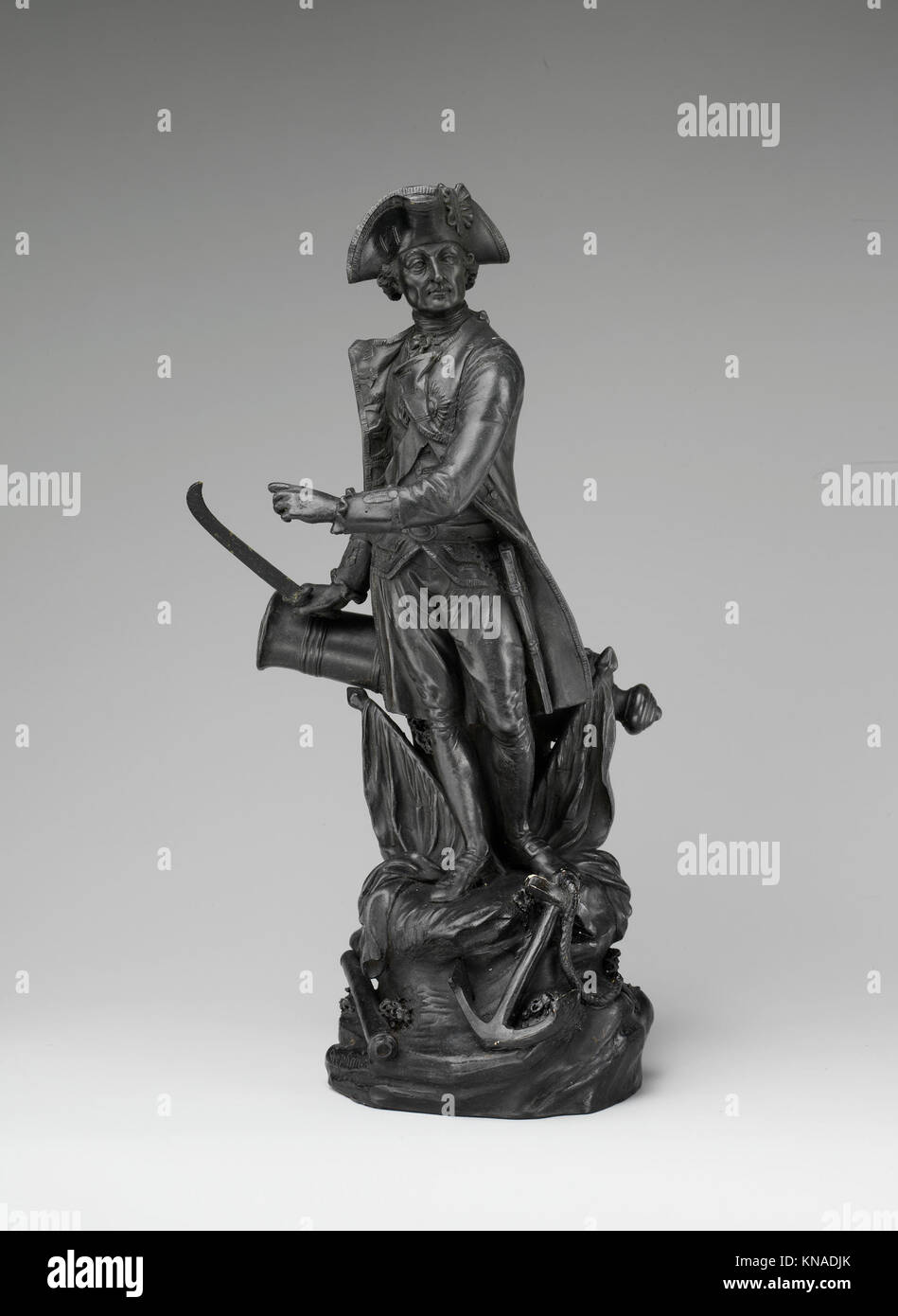 This earthenware figure of Admiral George Rodney by Pierre Stephan ...
