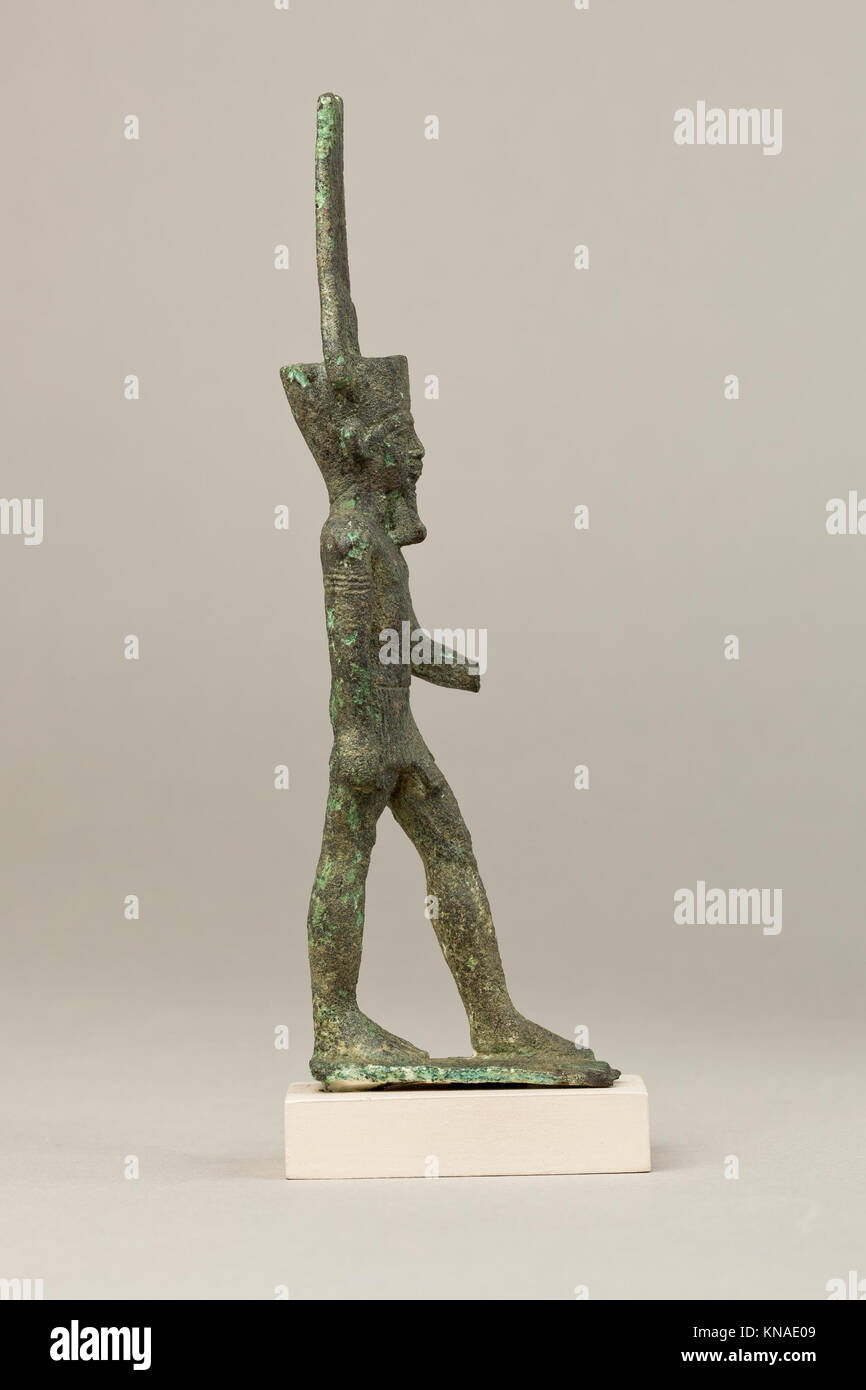 This depiction of Amun, the ancient Egyptian god, showcases the ...