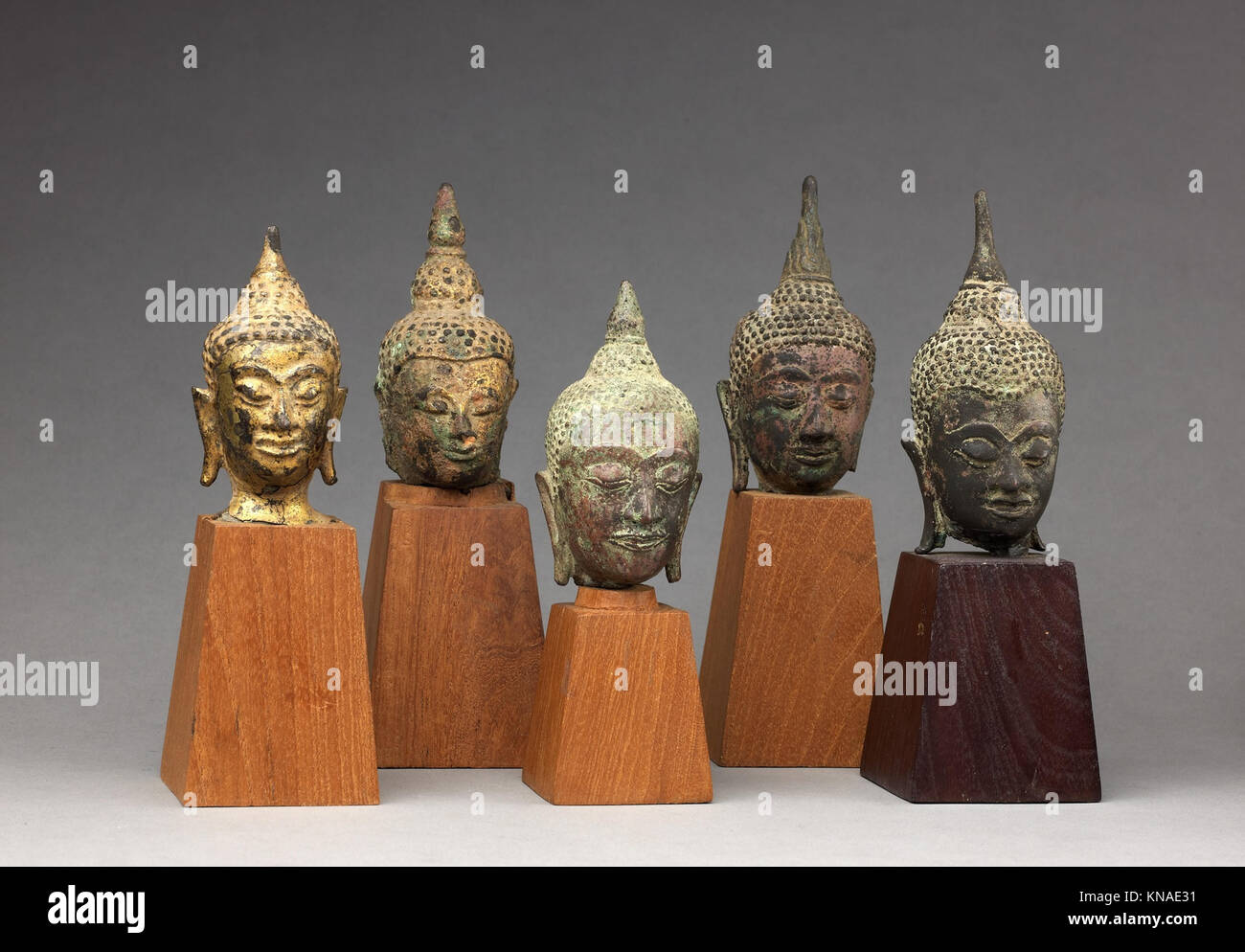 This sculpture represents the head of the Buddha, an important figure ...