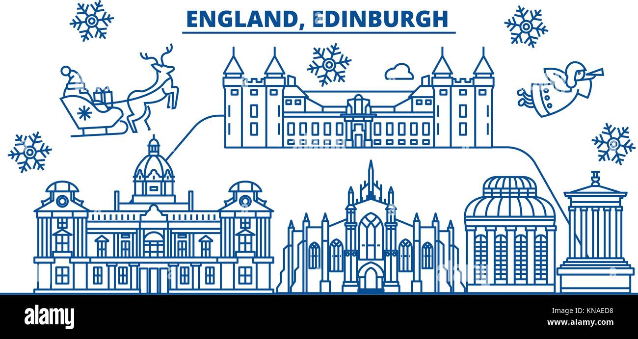 Edinburgh christmas Stock Vector Images - Alamy