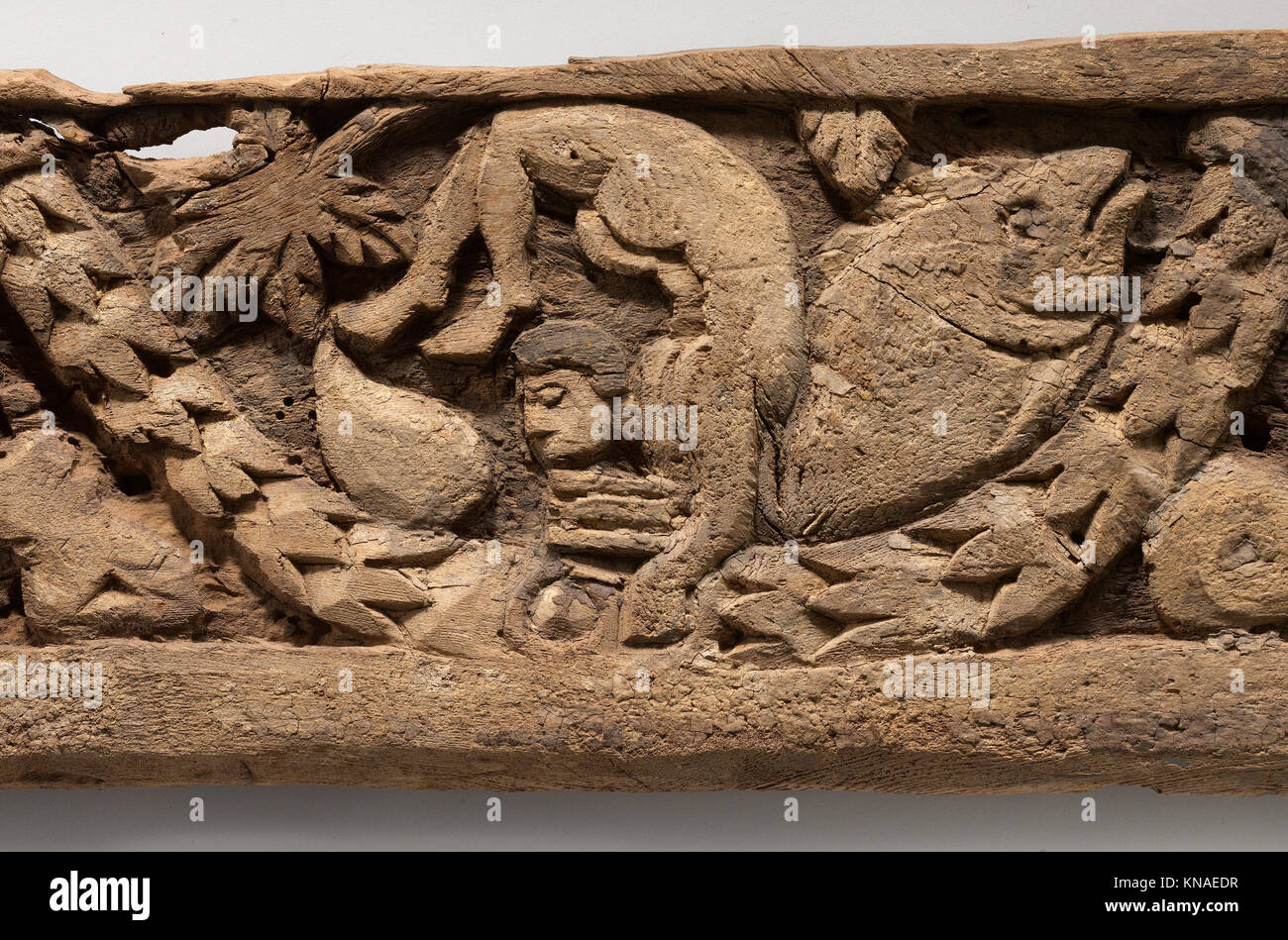 An architectural relief featuring Nilotic motifs, showcasing the ...