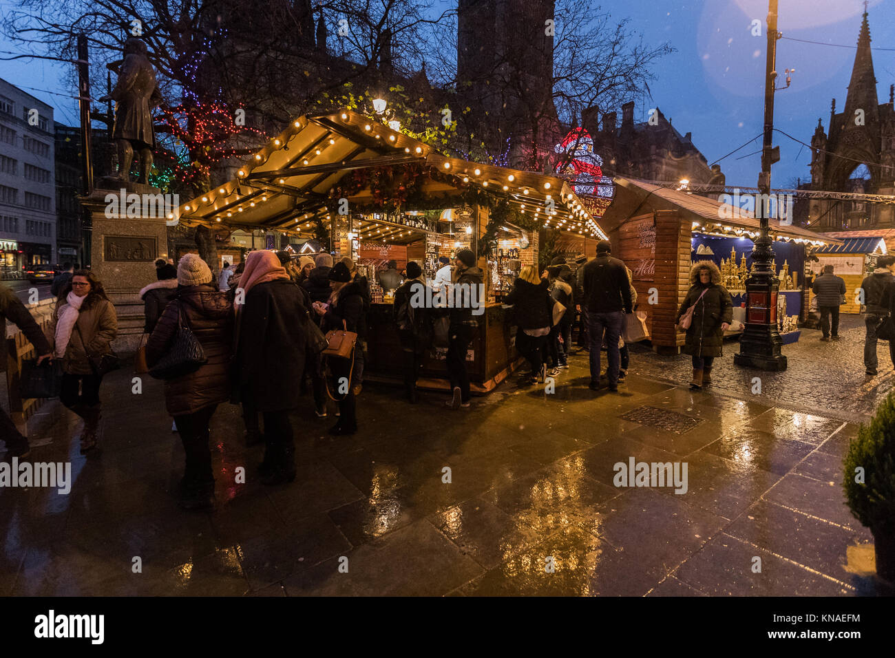 Shoppers And Revellers At Manchester Christmas Markets Around The City ...