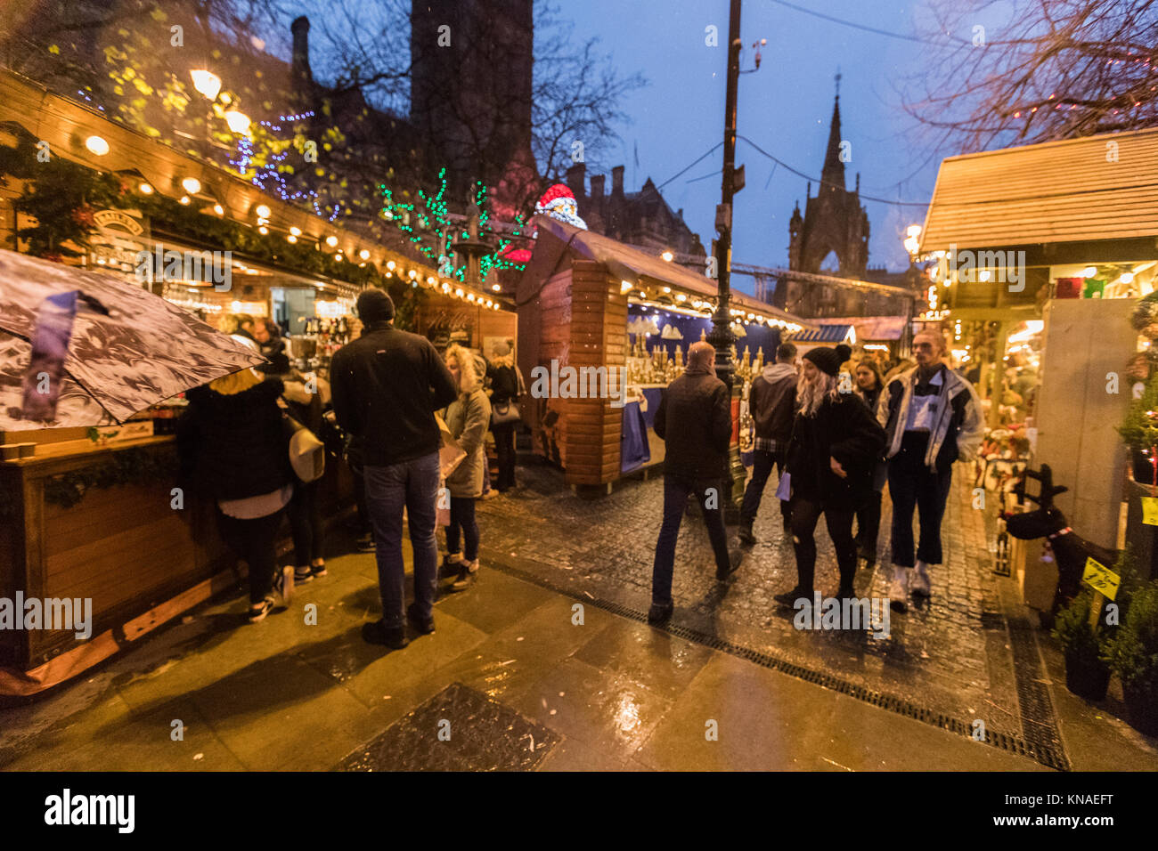 Shoppers And Revellers At Manchester Christmas Markets Around The City ...