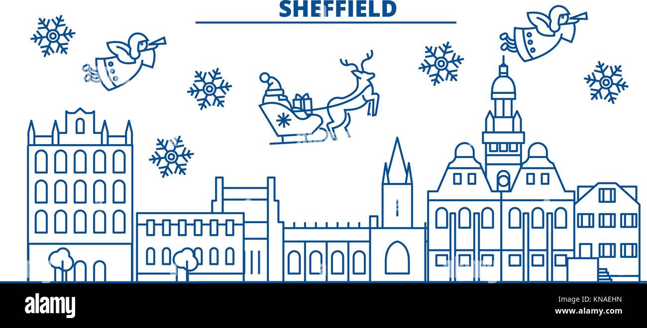 Sheffield city skyline silhouette vector hi-res stock photography and ...