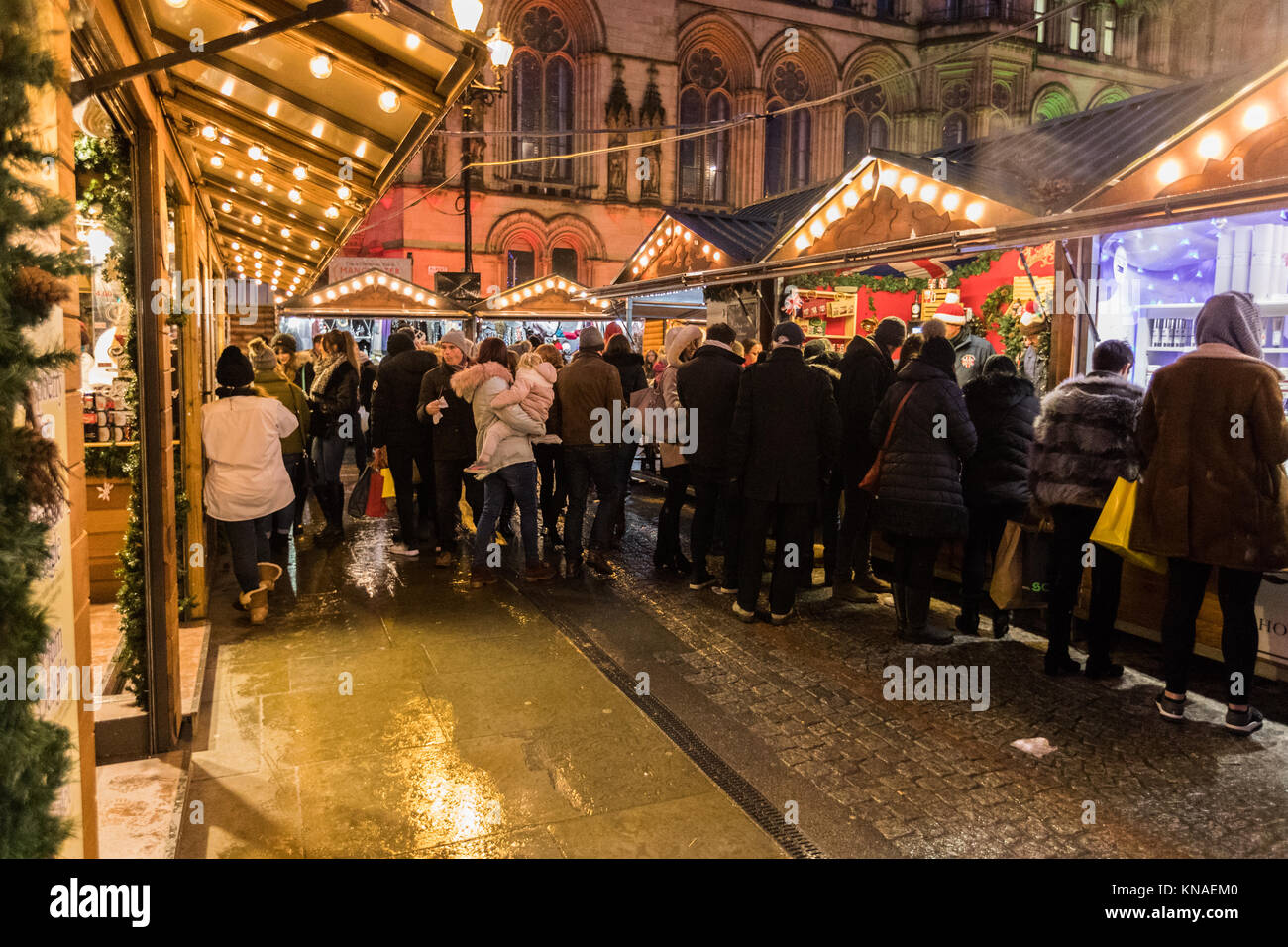 Shoppers And Revellers At Manchester Christmas Markets Around The City ...