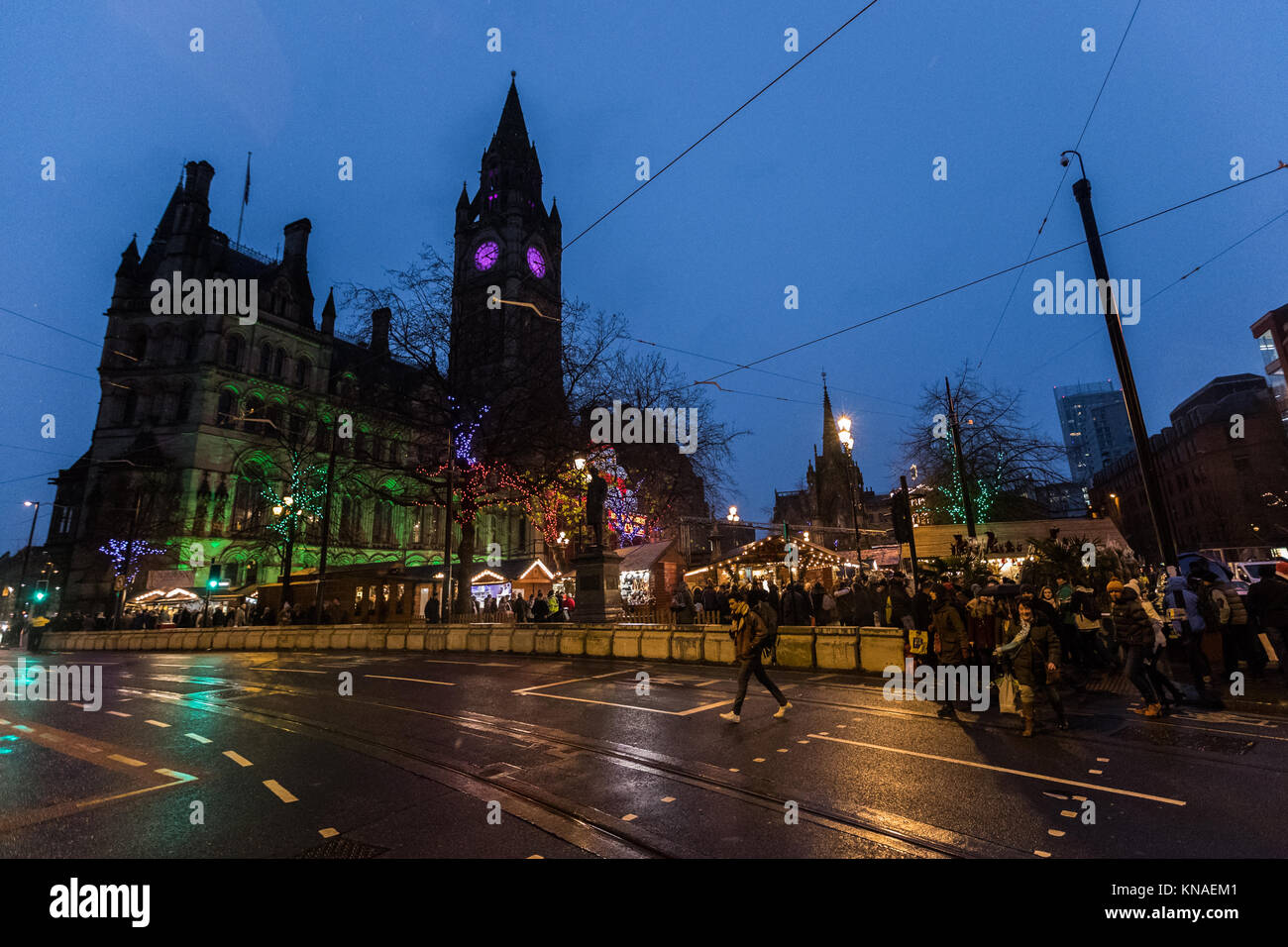 Shoppers And Revellers At Manchester Christmas Markets Around The City ...