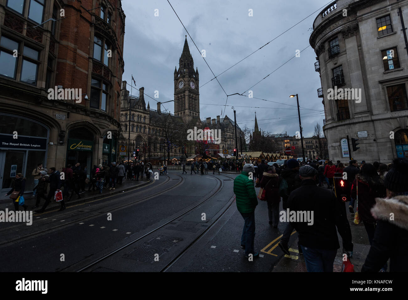 Shoppers And Revellers At Manchester Christmas Markets Around The City ...
