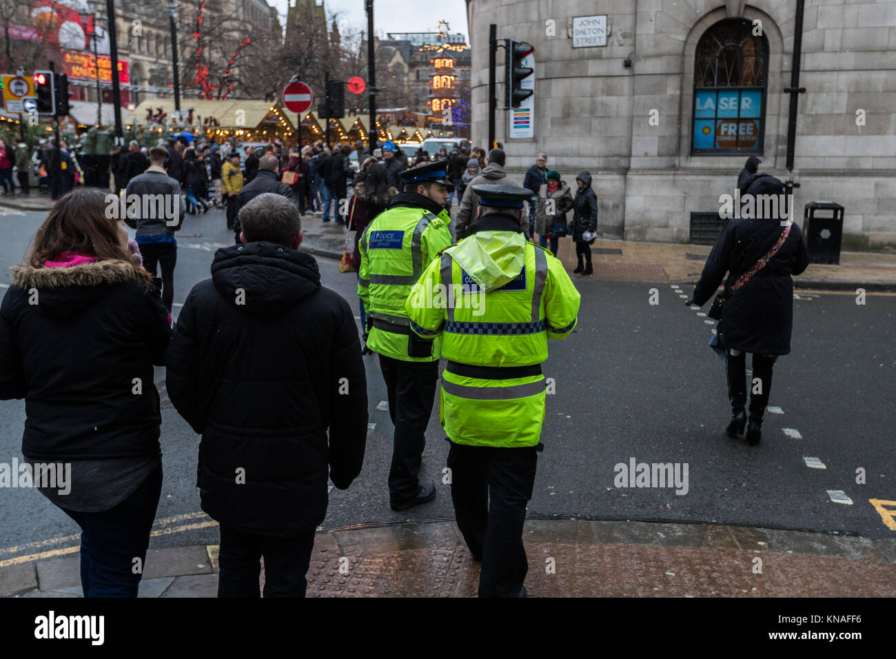 Shoppers And Revellers At Manchester Christmas Markets Around The City ...