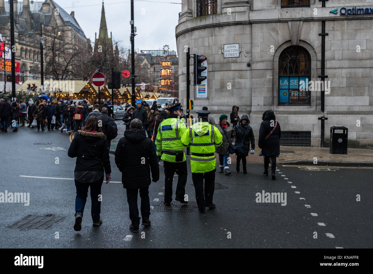 Shoppers And Revellers At Manchester Christmas Markets Around The City ...