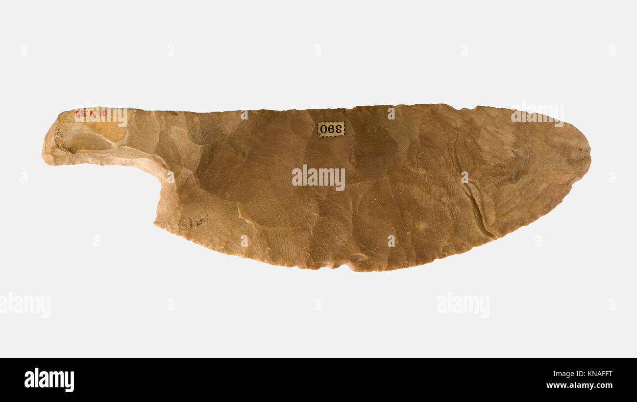 This flint knife, dating back to circa 2949 B.C., is a prehistoric tool ...