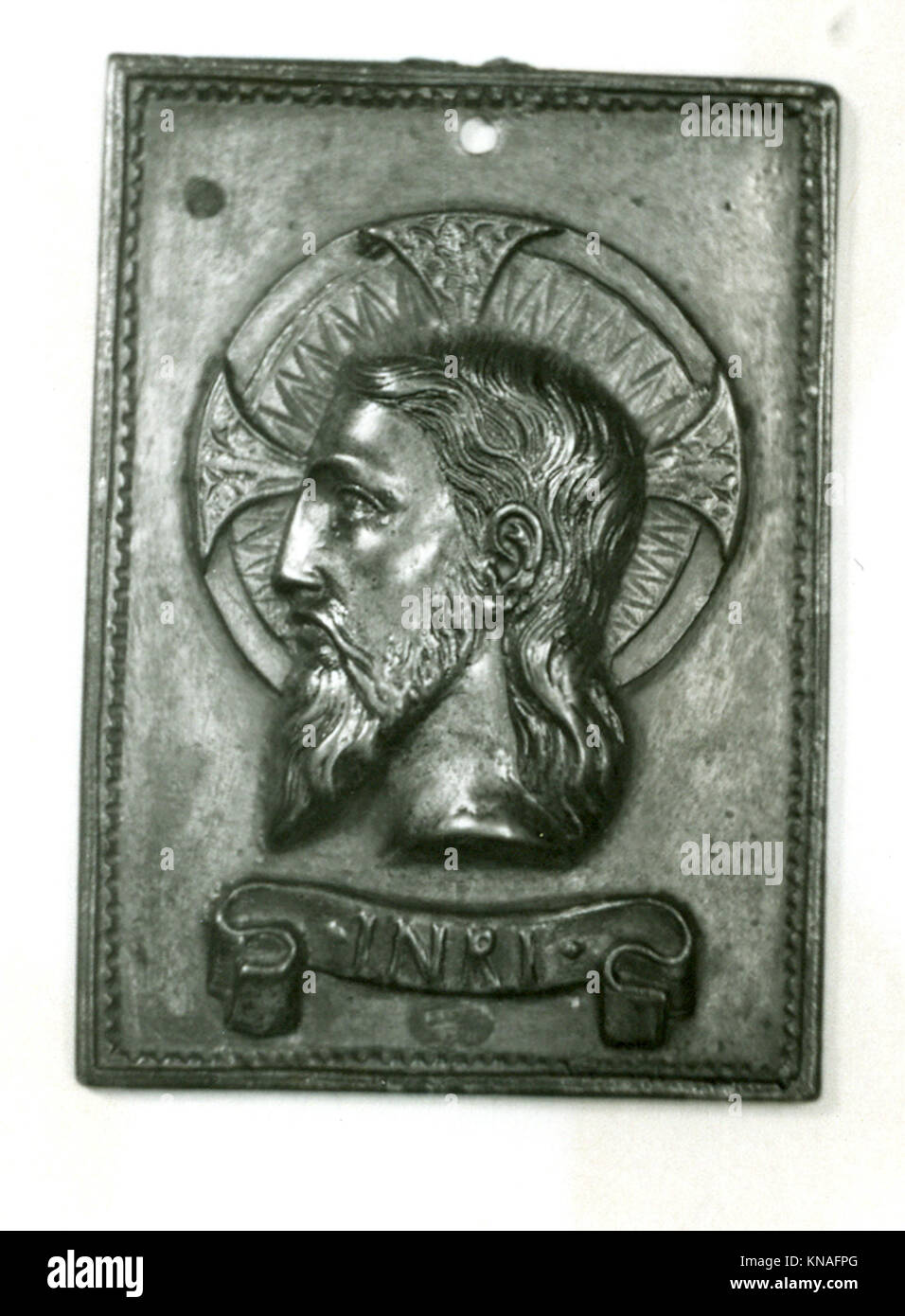 This representation of Christ's head captures religious iconography ...