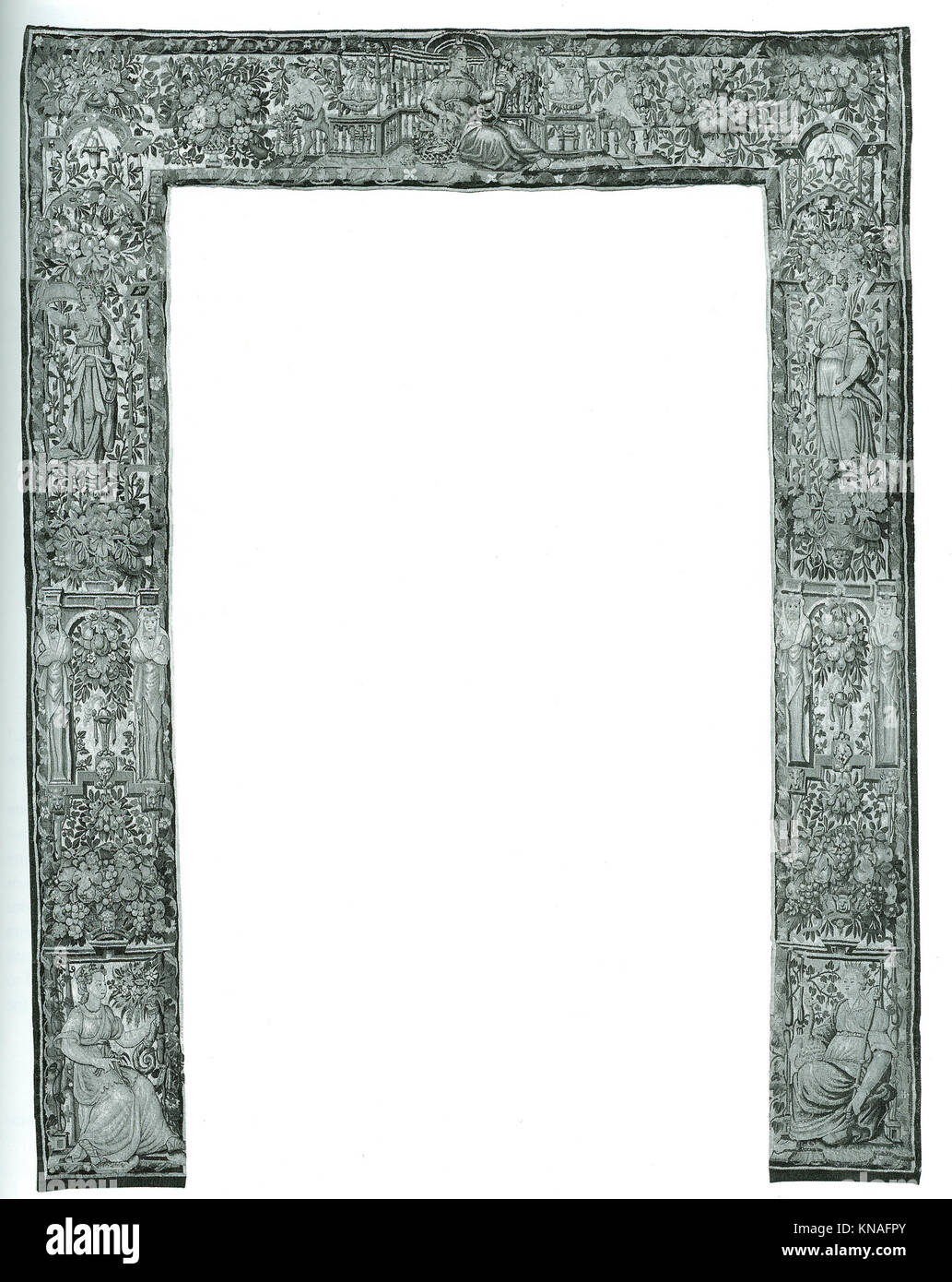This border, part of a larger artwork, showcases intricate design and ...