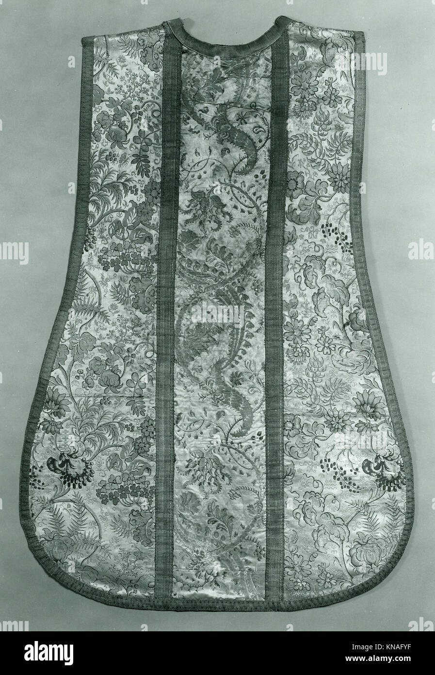This chasuble, a liturgical vestment, was used in religious ceremonies ...