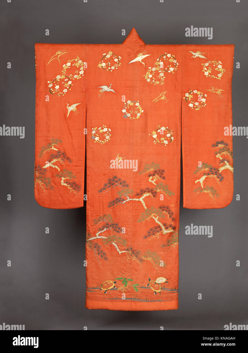 A furisode kimono, part of The Metropolitan Museum of Art's collection ...