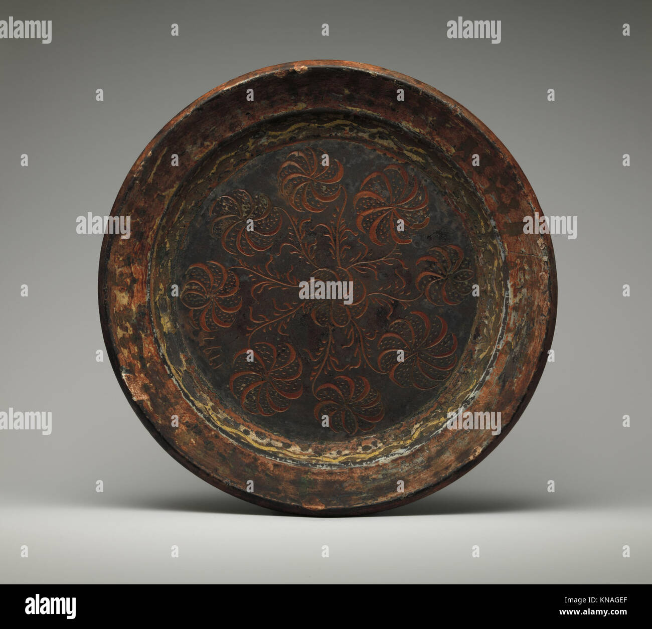 This ancient dish is a fine example of historical pottery. It features ...