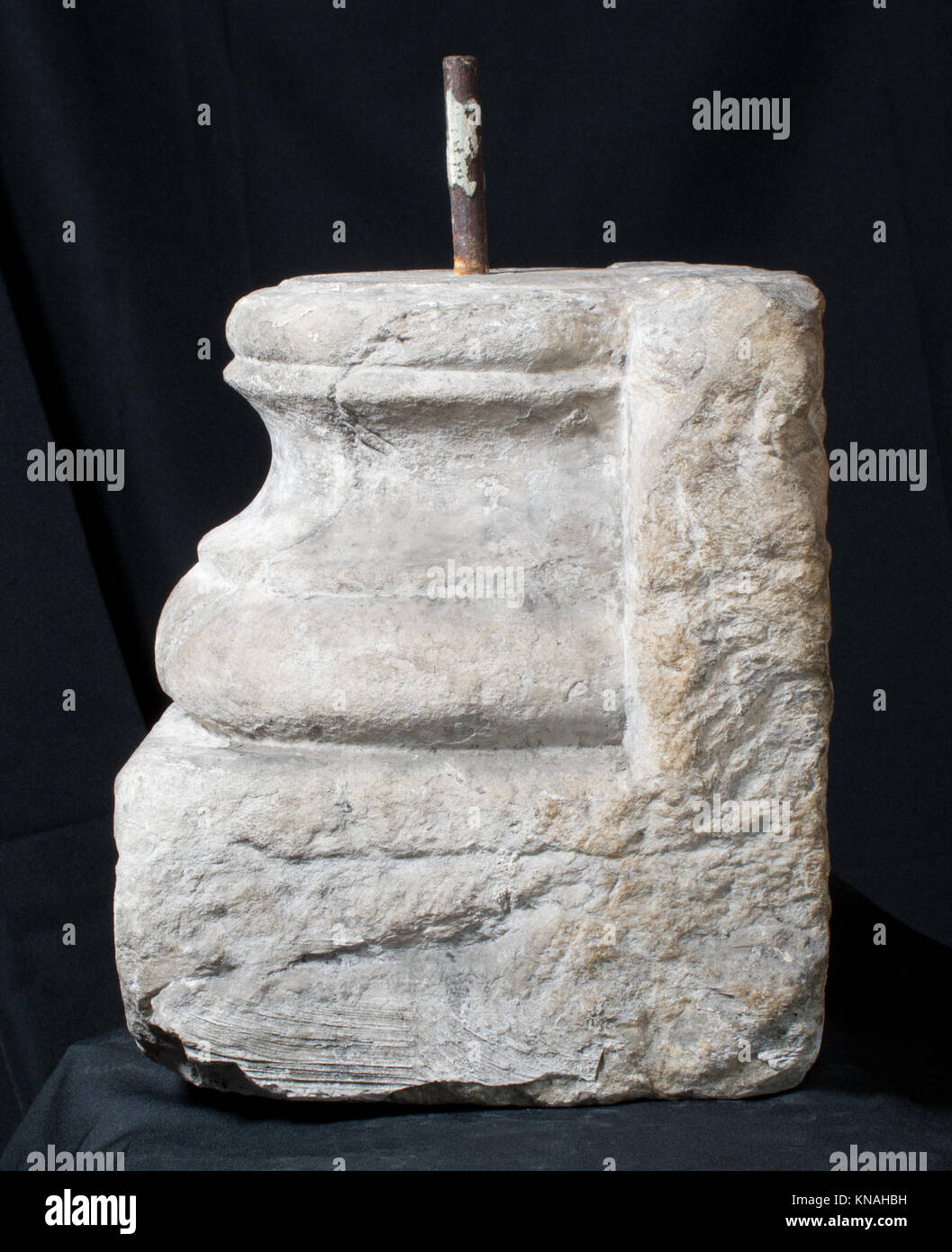 An engaged column base from the MET collection, highlighting classical ...
