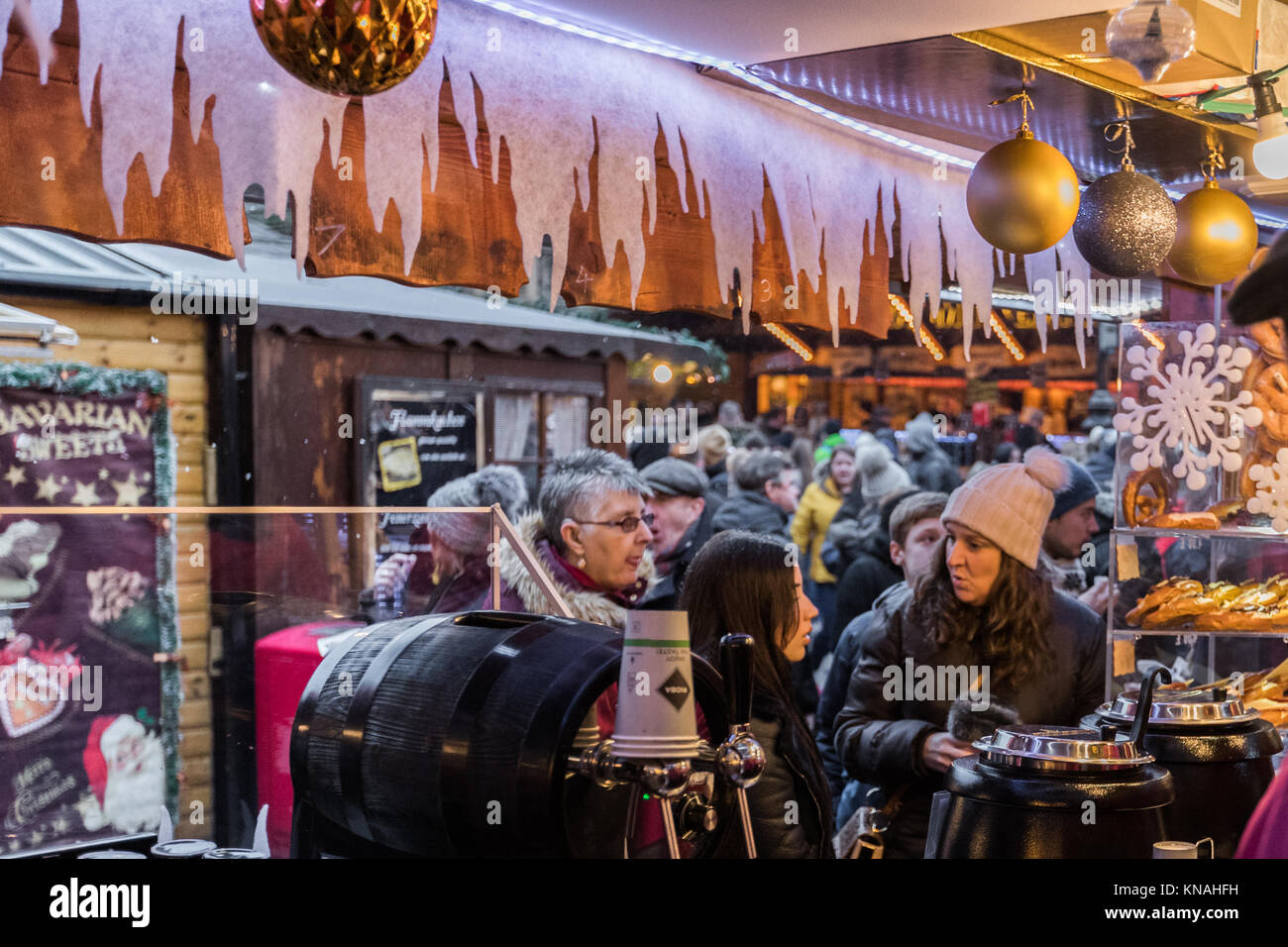 Shoppers And Revellers At Manchester Christmas Markets Around The City ...