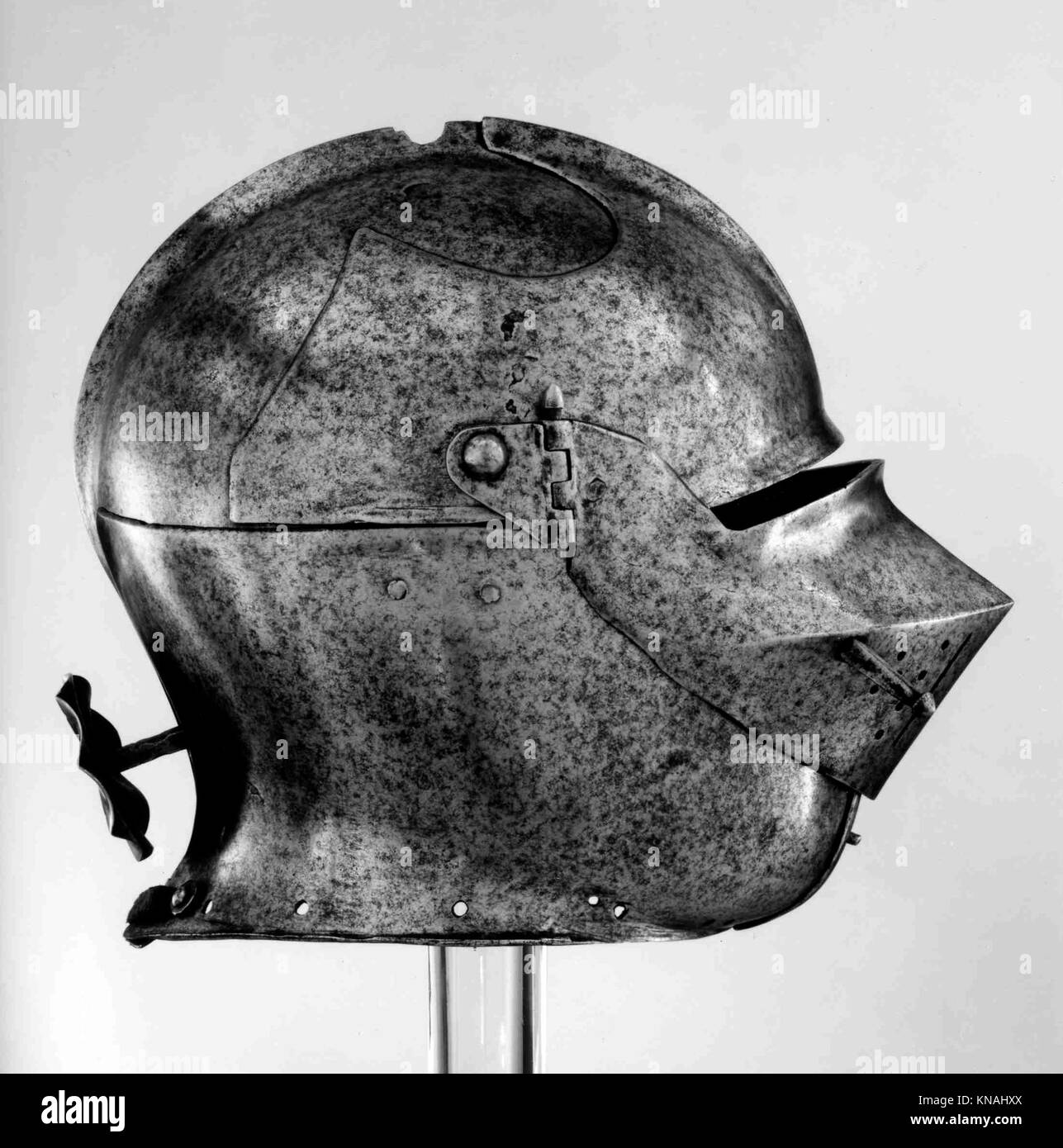 Helmet worn Black and White Stock Photos & Images - Alamy