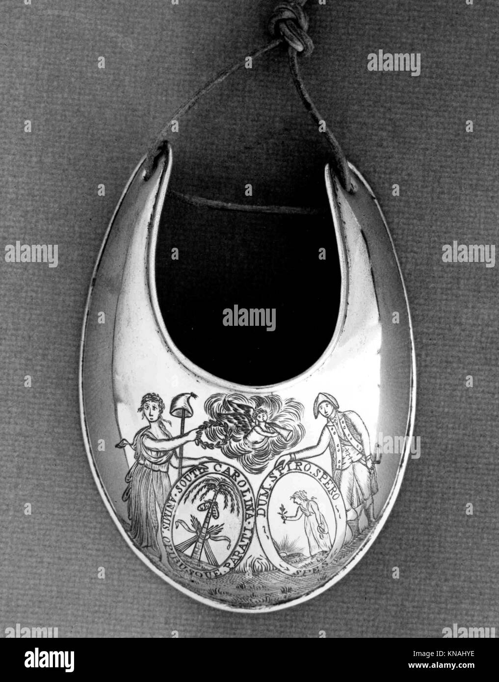 This gorget, worn by a South Carolina Infantry officer, illustrates ...